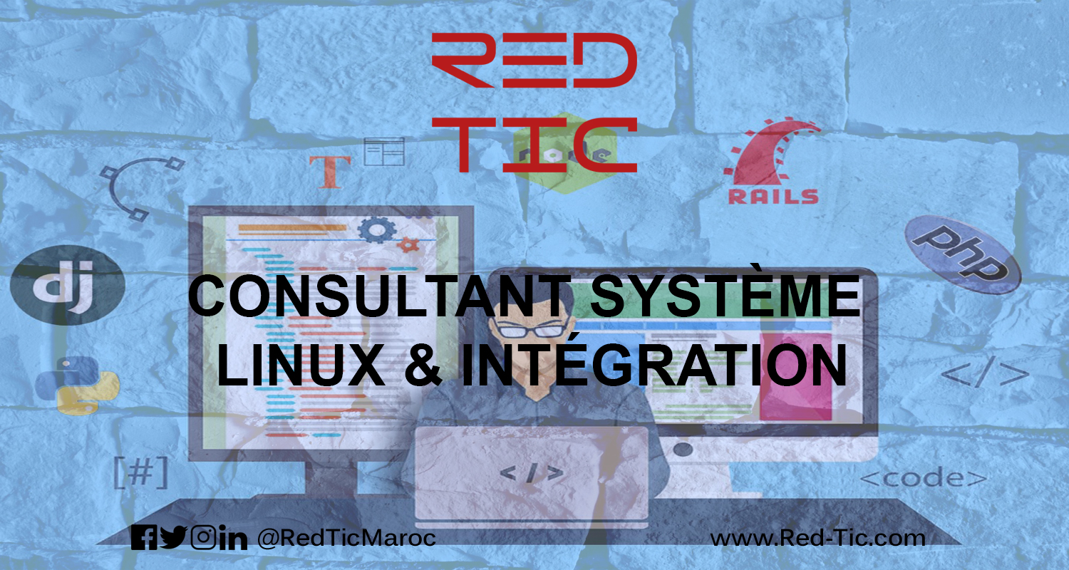 CONSULTANT SYSTÈME LINUX & INTÉGRATION - RED TIC