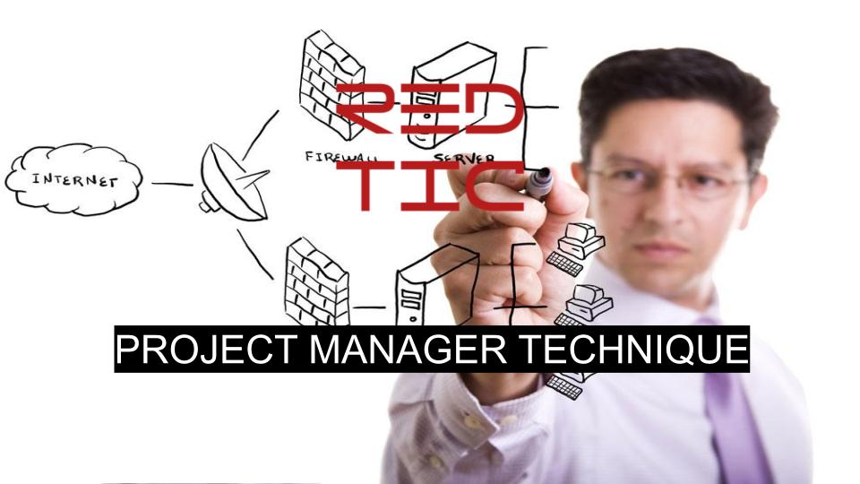 PROJECT MANAGER TECHNIQUE - RED TIC