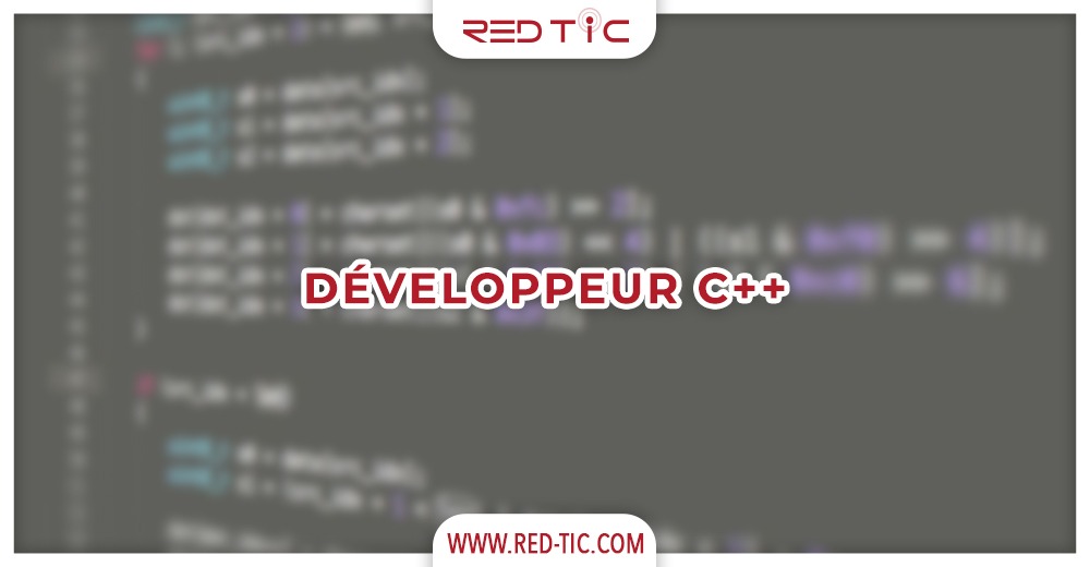 DÉVELOPPEUR C++ - RED TIC